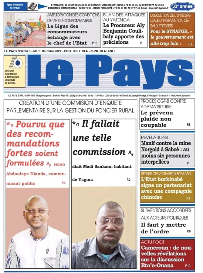 leFaso.net - L'actualité au Burkina Faso