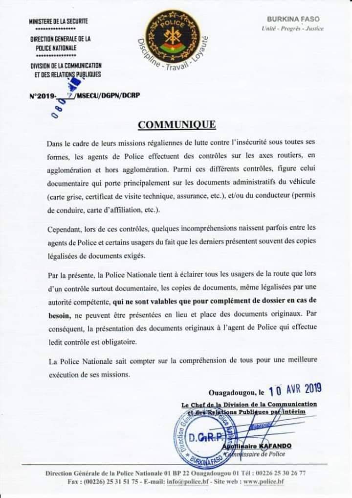 Contrôles de police : Les originaux des documents plutôt que les copies ...