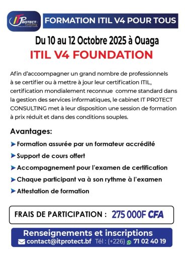 Boostez votre carrière en informatique avec ITIL V4 Foundation ...