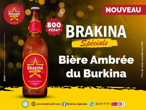 Annonce "Brakina Spéciale" : La bière ambrée du Burkina - leFaso.net
