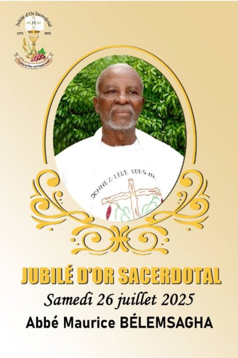 Jubilé d'or sacerdotal de l’Abbé Maurice Belemsagha : Remerciements ...