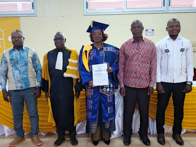 Soutenance de mémoire : Sidonie Denise Bagué/Badoun valide brillamment ...
