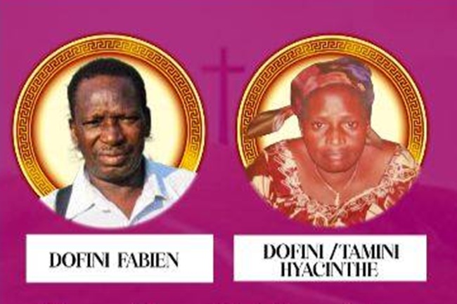 Funérailles chrétiennes de Dofini Fabien et de Dofini/Tamini Hyacinthe ...