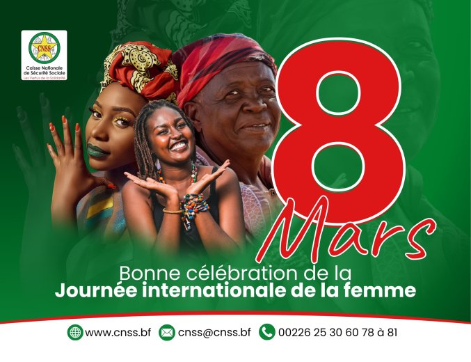 8 mars 2025 : La CNSS souhaite une bonne célébration de la journée ...